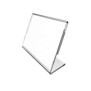 Plastic Transparent Display Stand Desk Sign Label Frame Price Tag ...